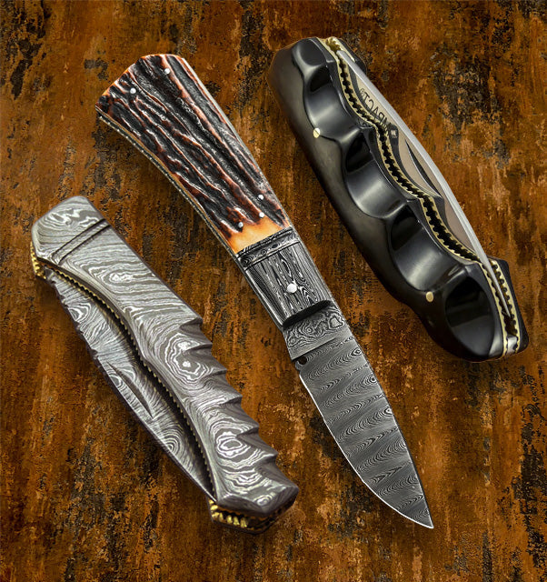 IMPACT CUTLERY, BUY BUSHCRAFT HUNTING SURVIVAL FOLDING CUSTOM KNIFE UK