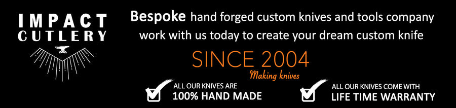 IMPACT CUTLERY, BUY BUSHCRAFT HUNTING SURVIVAL FOLDING CUSTOM KNIFE UK