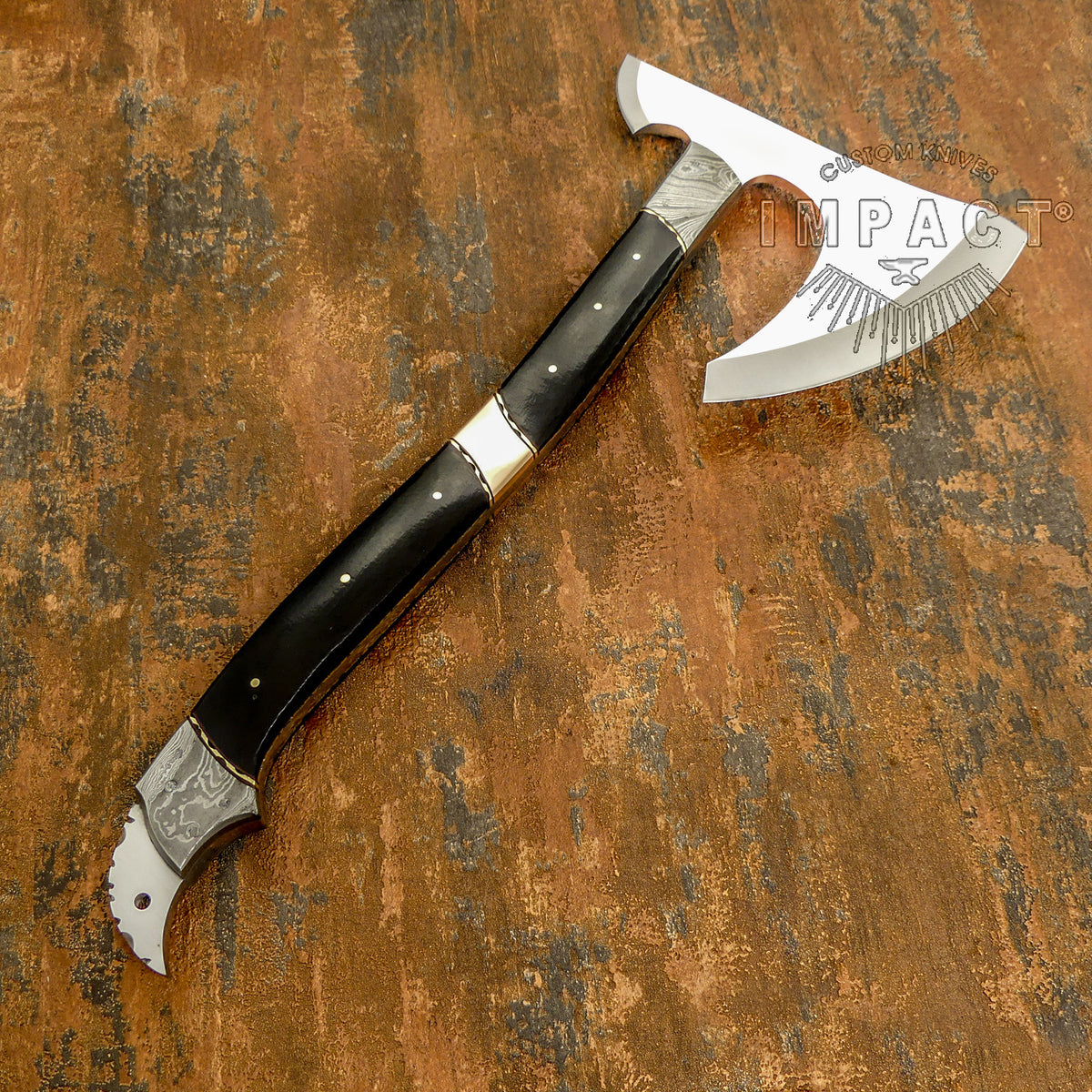 IMPACT CUTLERY RARE CUSTOM D2 FULL TANG HATCHET