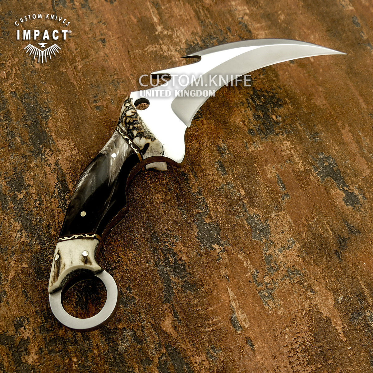 IMPACT CUTLERY CUSTOM KARAMBIT KNIFE